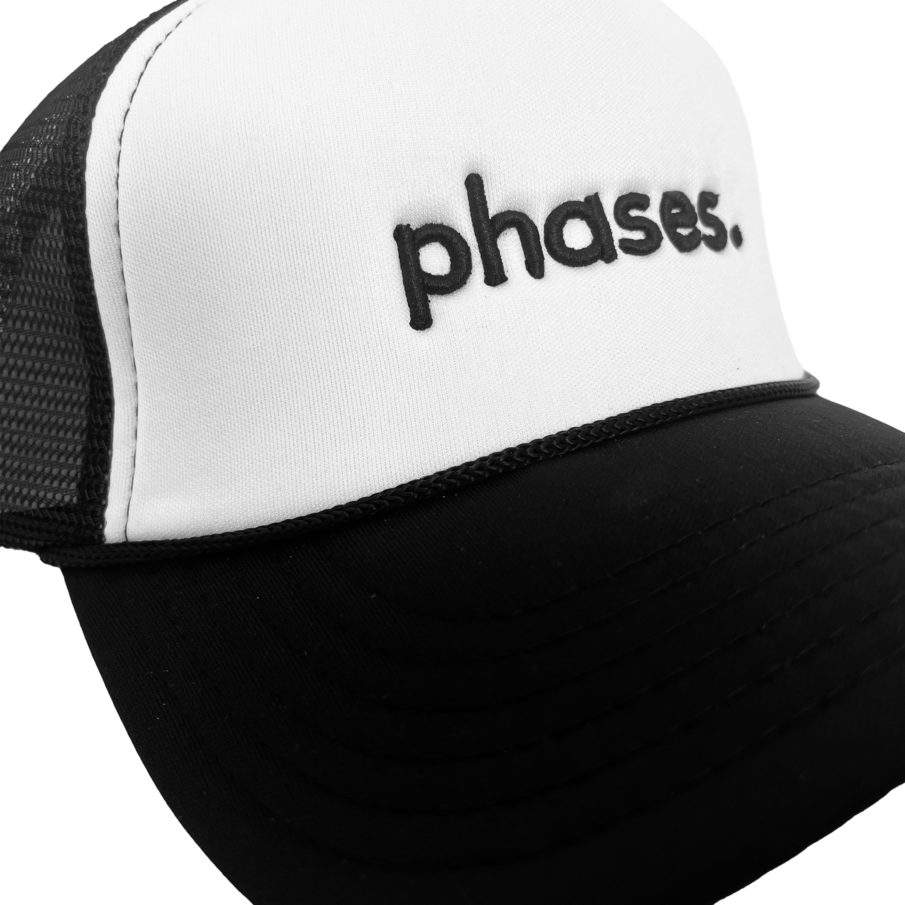 Phases Trucker Hat - White – bdvibez